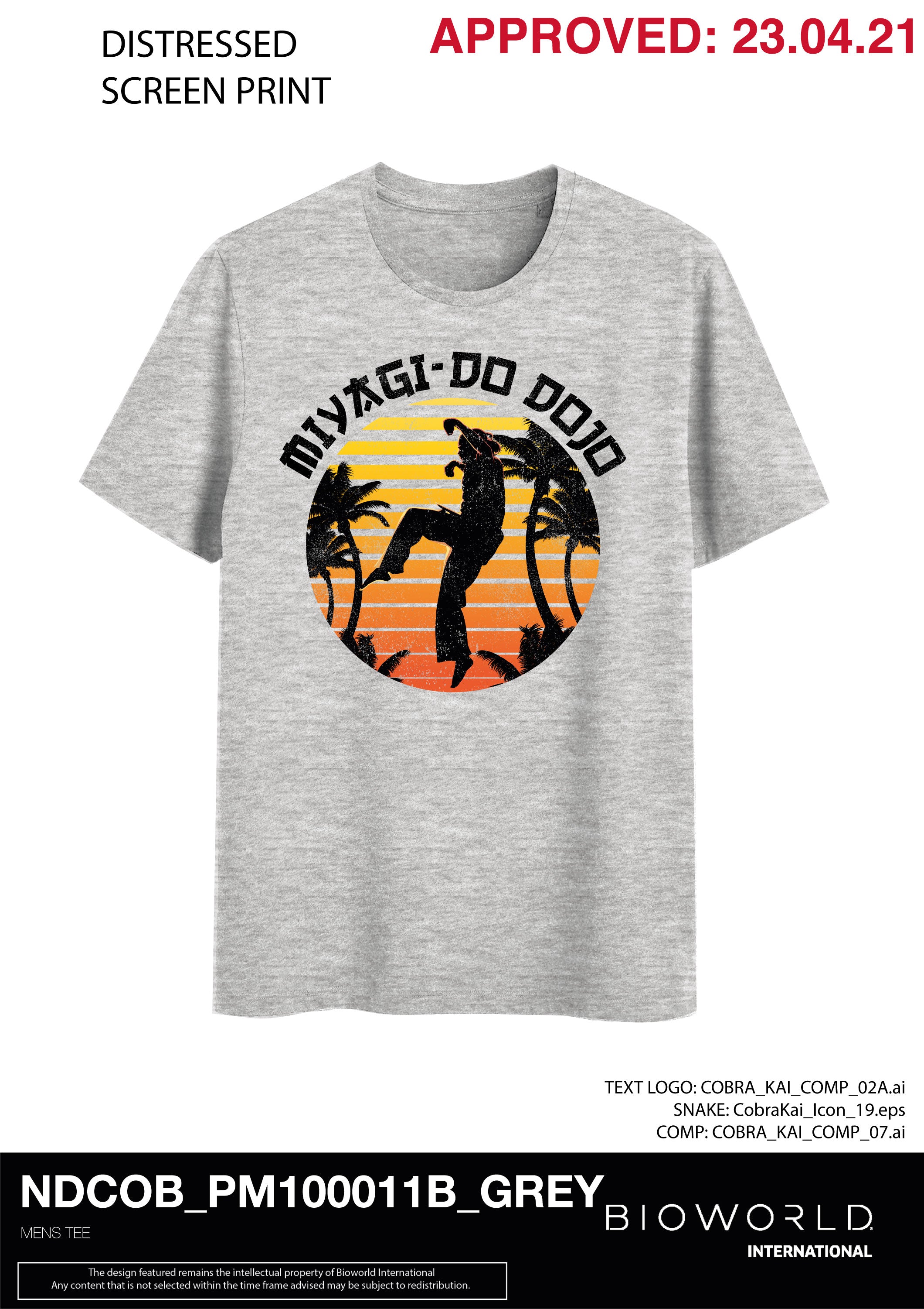 Cobra Kai Miyagi-Do DoJo Grey – NJScreenprints