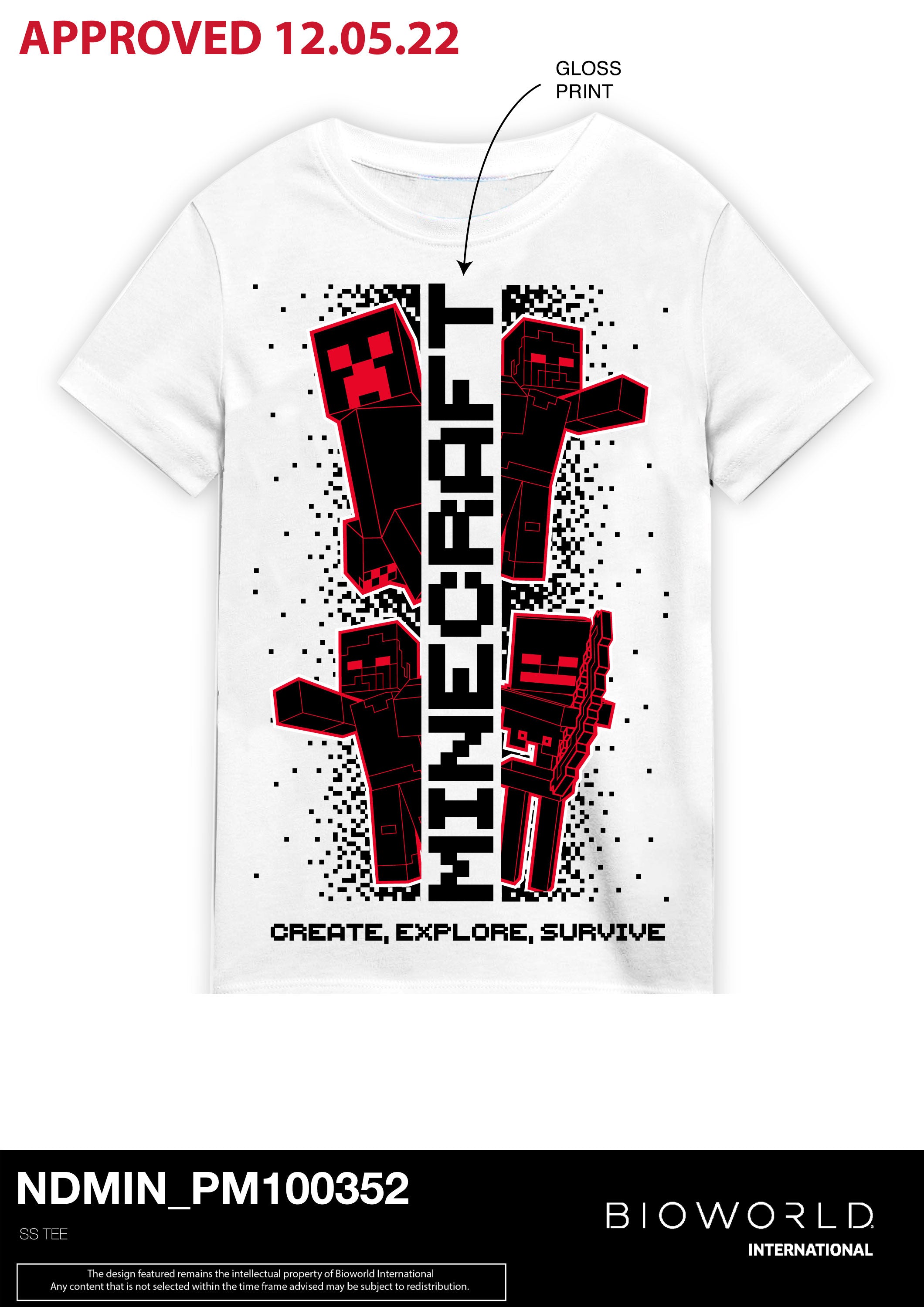 Minecraft Create, Explore, Survive – NJScreenprints